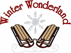 Winter Sleds print art print art at EmbroideryDesigns.com ...