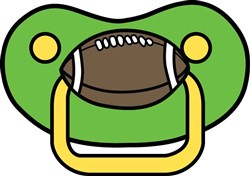Football Pacifier print art print art at EmbroideryDesigns.com ...