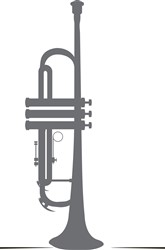 Upright Trumpet print art print art at EmbroideryDesigns.com ...