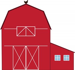 Red Barn print art print art at EmbroideryDesigns.com ...