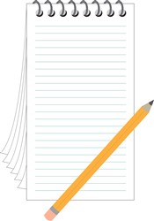 Pencil Notebook print art print art at EmbroideryDesigns.com ...