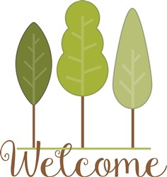 Welcome Trees print art print art at EmbroideryDesigns.com ...