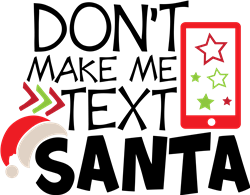 Text Santa SVG cut file at EmbroideryDesigns.com | EmbroideryDesigns.com