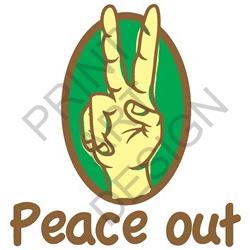 Peace Out print art print art at EmbroideryDesigns.com ...