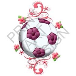 Girls Soccer print art print art at EmbroideryDesigns.com ...