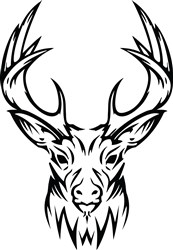 Stag Head SVG cut file at EmbroideryDesigns.com | EmbroideryDesigns.com