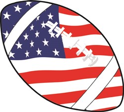 US Flag Football SVG cut file at EmbroideryDesigns.com ...