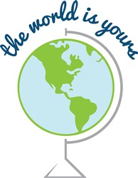 The World Is Yours print art print art at EmbroideryDesigns.com ...
