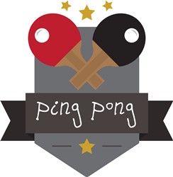 Ping Pong print art print art at EmbroideryDesigns.com ...