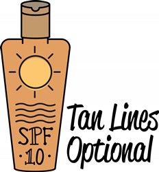 Tan Lines Optional print art print art at EmbroideryDesigns.com ...