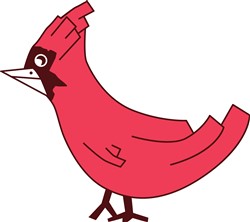 Red Bird print art print art at EmbroideryDesigns.com ...