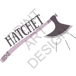 Hatchet print art print art at EmbroideryDesigns.com ...