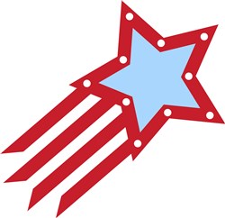 Patriotic Shooting Star print art print art at EmbroideryDesigns.com ...