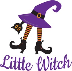 Little Witch print art print art at EmbroideryDesigns.com ...