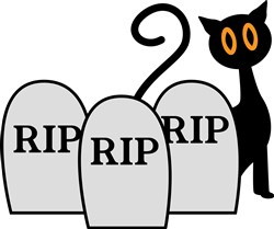 RIP Cat print art print art at EmbroideryDesigns.com ...