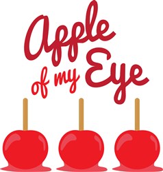Apple Of My Eye print art print art at EmbroideryDesigns.com ...