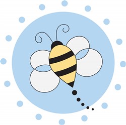 Bee in Circle print art print art at EmbroideryDesigns.com ...