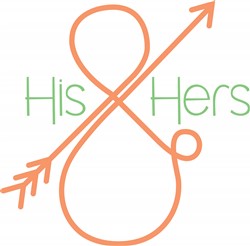 His & Hers SVG cut file at EmbroideryDesigns.com | EmbroideryDesigns.com