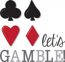 Lets Gamble print art print art at EmbroideryDesigns.com ...