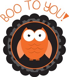 Boo To You print art print art at EmbroideryDesigns.com ...