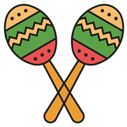 Maracas SVG cut file at EmbroideryDesigns.com | EmbroideryDesigns.com