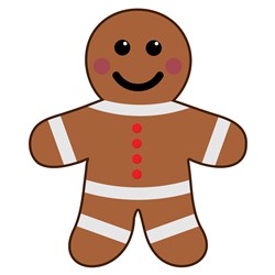 Gingerbread Man SVG cut file at EmbroideryDesigns.com ...