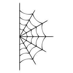 Spider Web Half SVG cut file at EmbroideryDesigns.com ...