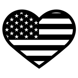 USA Heart SVG cut file at EmbroideryDesigns.com | EmbroideryDesigns.com