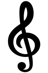 Treble Clef SVG cut file at EmbroideryDesigns.com | EmbroideryDesigns.com