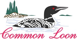 Common Loon print art Animals print art at EmbroideryDesigns.com ...