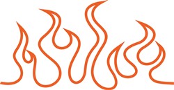 Flame Outline SVG cut file at EmbroideryDesigns.com | EmbroideryDesigns.com