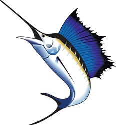 SAILFISH print art print art at EmbroideryDesigns.com ...
