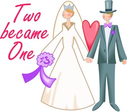 TWO BECAME ONE print art print art at EmbroideryDesigns.com ...