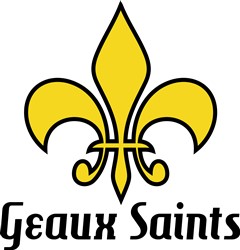 FLEUR DE LIS GEAUX SAINTS SVG cut file at EmbroideryDesigns.com ...