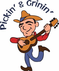 PICKIN AND GRININ print art print art at EmbroideryDesigns.com ...