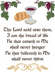 BREAD OF LIFE print art print art at EmbroideryDesigns.com ...