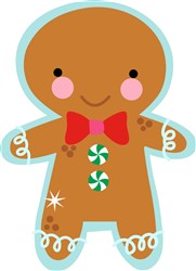 GINGERBREAD MAN print art print art at EmbroideryDesigns.com ...