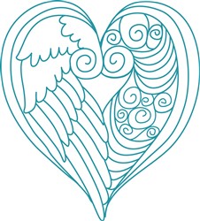 HEART LINEWORK print art print art at EmbroideryDesigns.com ...