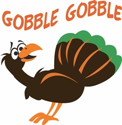 TURKEY GOBBLE GOBBLE SVG cut file at EmbroideryDesigns.com ...
