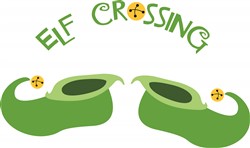 Elf Crossing SVG cut file at EmbroideryDesigns.com | EmbroideryDesigns.com