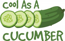 Cool As A Cucumber print art print art at EmbroideryDesigns.com ...
