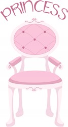 Pink Princess Chair print art print art at EmbroideryDesigns.com ...