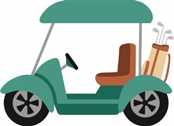 Golf Cart print art print art at EmbroideryDesigns.com ...