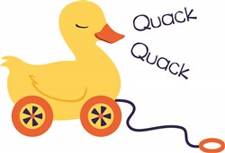 Quack print art print art at EmbroideryDesigns.com | EmbroideryDesigns.com