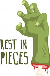 Rest In Pieces print art print art at EmbroideryDesigns.com ...