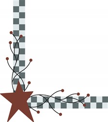 Country Star Corner print art print art at EmbroideryDesigns.com ...