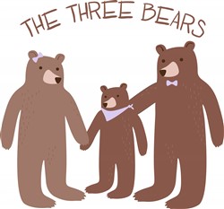 The Three Bears SVG cut file at EmbroideryDesigns.com ...