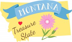 Treasure State print art print art at EmbroideryDesigns.com ...