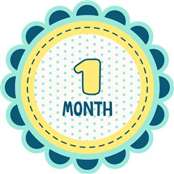 1 Month print art print art at EmbroideryDesigns.com ...