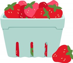 Strawberries print art print art at EmbroideryDesigns.com ...